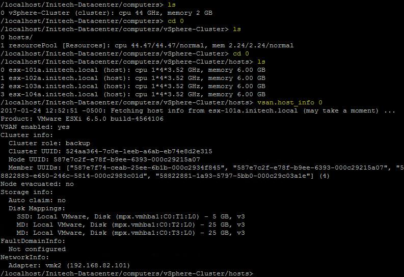 Managing VSAN 6.5 with the Ruby vSphere Console (RVC) – The Wifi-Cable